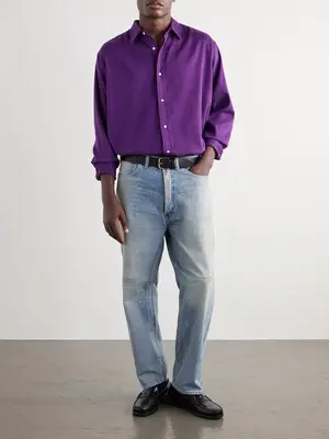 A.PRESSE No. 37 Wide-leg Distressed Jeans