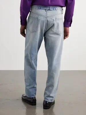 A.PRESSE No. 37 Wide-leg Distressed Jeans