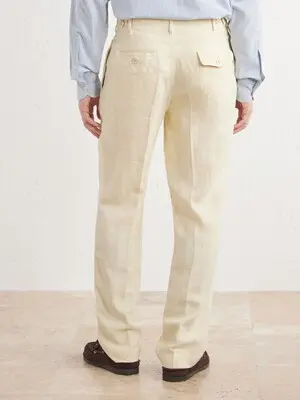 DRAKE'S Games Linen Trousers