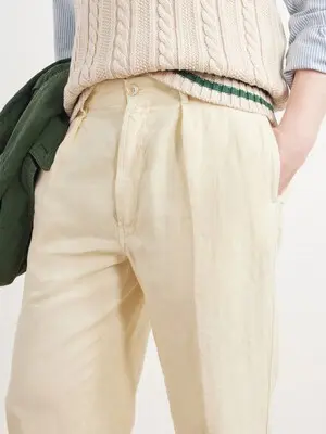 DRAKE'S Games Linen Trousers