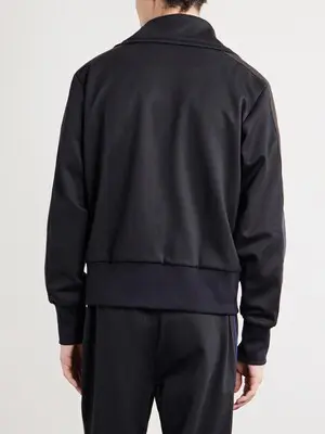 WALES BONNER Logo-embroidered Striped Jersey Track Jacket