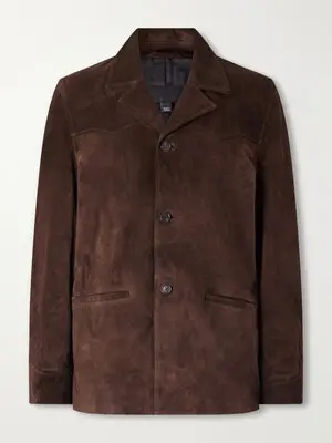 NILI LOTAN Ridgway Suede Blazer