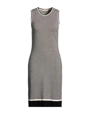 PUROTATTO Midi Dress Merino Wool And Cotton - Black
