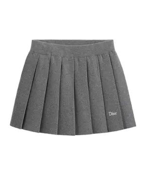 Dior Elastic Waist Pleated Skirt With Logo Detail