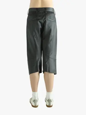 OMAR AFRIDI Panelled Wool Shorts