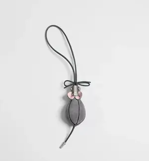 Dior Mouse Bag Charm - Grey