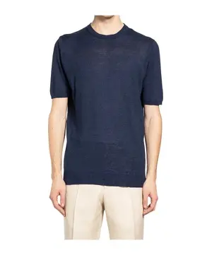 LARDINI Short-sleeved T-shirt - Blue