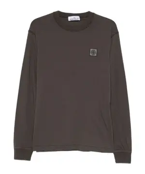 Stone Island Label-detail T-shirt - Grey