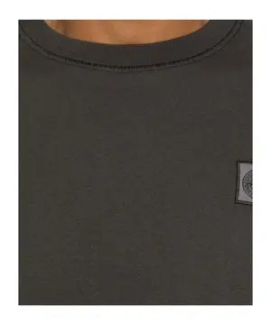 Stone Island Label-detail T-shirt - Grey