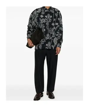 Giorgio Armani All-over Printed Long-sleeved Shirt