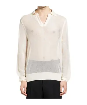 TOM FORD Semi-sheer V-neck Long-sleeve Sweater