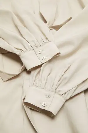 Acne Studios Cut-out Blouse With Bow