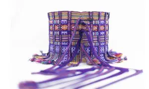 TAARACH & AMPERSAND Namuk Woven Belt - Purple
