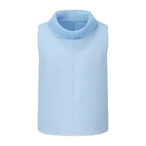 FRONT ROW SHOP Sleeveless Silk Organza High Neck Top