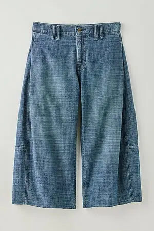 Free People We The Free Free To Roam Cropped Wide-leg Jeans