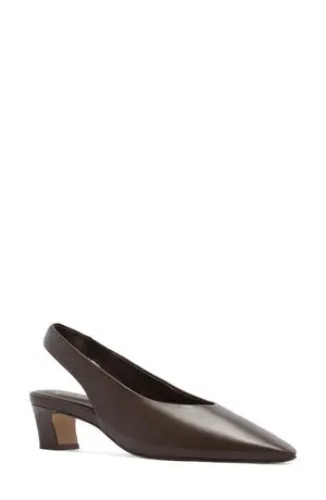 FRANKIE4 Noa Leather Slingback Pumps - Chocolate