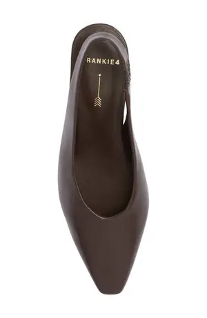 FRANKIE4 Noa Leather Slingback Pumps - Chocolate