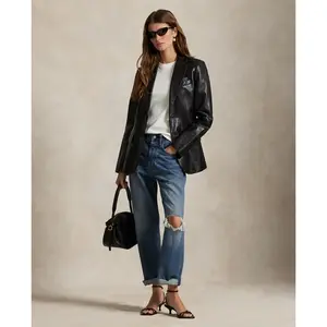 Ralph Lauren Single-breasted Lambskin Blazer