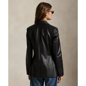 Ralph Lauren Single-breasted Lambskin Blazer