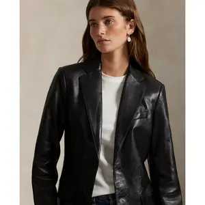 Ralph Lauren Single-breasted Lambskin Blazer