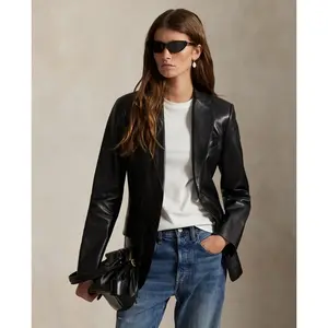 Ralph Lauren Single-breasted Lambskin Blazer