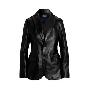 Ralph Lauren Single-breasted Lambskin Blazer