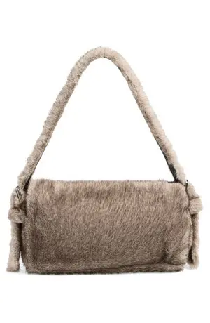 Alexander Wang Ricco Slim Faux Fur Flap Bag