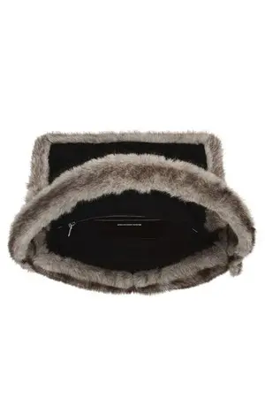 Alexander Wang Ricco Slim Faux Fur Flap Bag