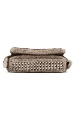 Alexander Wang Ricco Slim Faux Fur Flap Bag
