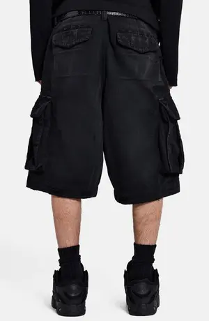 JADED LONDON Distressed Cargo Shorts