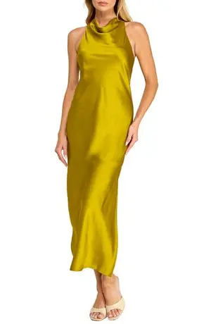 SOCIALITE Racerback Satin Dress