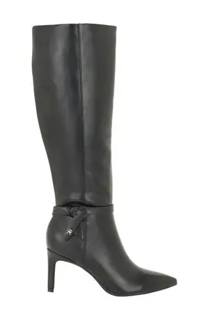 Tommy Hilfiger Jolay Knee-high Pointed Toe Stiletto Boots - Black