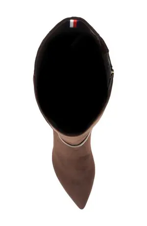 Tommy Hilfiger Jolay Knee-high Pointed Toe Stiletto Boots - Dark Brown