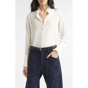 NILI LOTAN Ezren Lambswool Sweater - Ivory