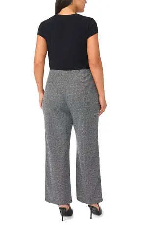 Halogen Straight Leg Textured Trousers