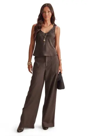 Splendid Penelope Lace Trim Tank