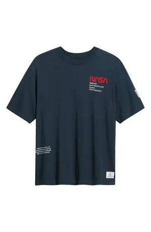 Alpha Industries Nasa Graphic T-shirt - Replica Blue