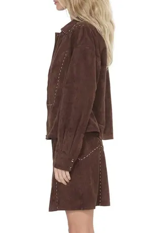 CIEBON Avyanna Faux Suede Jacket