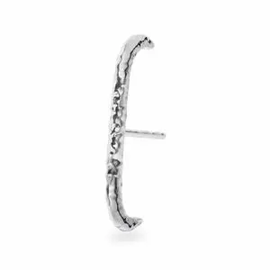 ZOHREH Hammered Suspender Earring Sterling - Silver