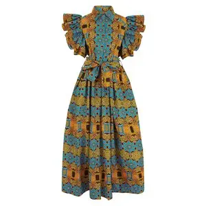 OHEMA OHENE Akua Geometric Print Maxi Dress
