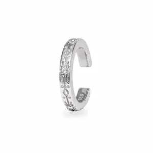 ZOHREH White Sapphire Starburst Ear Cuff Sterling - Silver