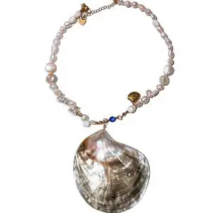 BABALOO JEWELRY Mother-of-pearl And Freshwater Pearl Statement Necklace - White