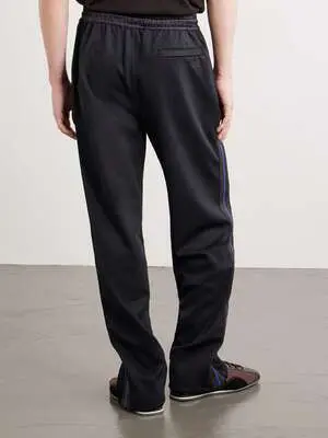 WALES BONNER Form Straight-leg Striped Jersey Sweatpants