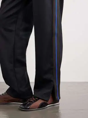 WALES BONNER Form Straight-leg Striped Jersey Sweatpants