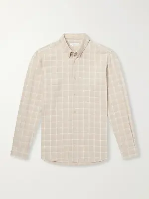 Boglioli Checked Cotton And Lyocell-blend Shirt