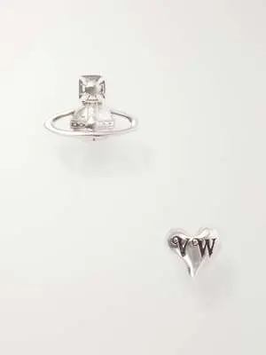 VIVIENNE WESTWOOD Leodaria Logo Sterling Earrings