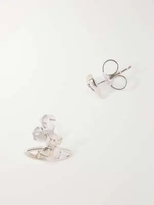 VIVIENNE WESTWOOD Leodaria Logo Sterling Earrings