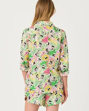 Lilly Pulitzer® Sea View Linen Button Down Shirt