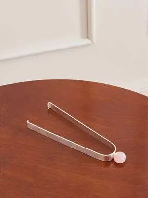 NATALIA CRIADO Plated And Quartz Ice Tongs - Silver