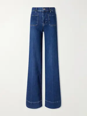 FRAME Le Slice Slim Palazzo Wide-leg Jeans